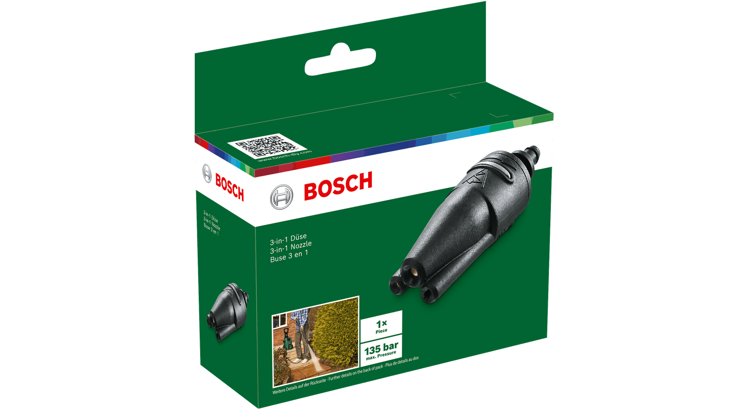 Bosch F016800579 - 3-in-1 Nozzle for AQT Pressure Washer